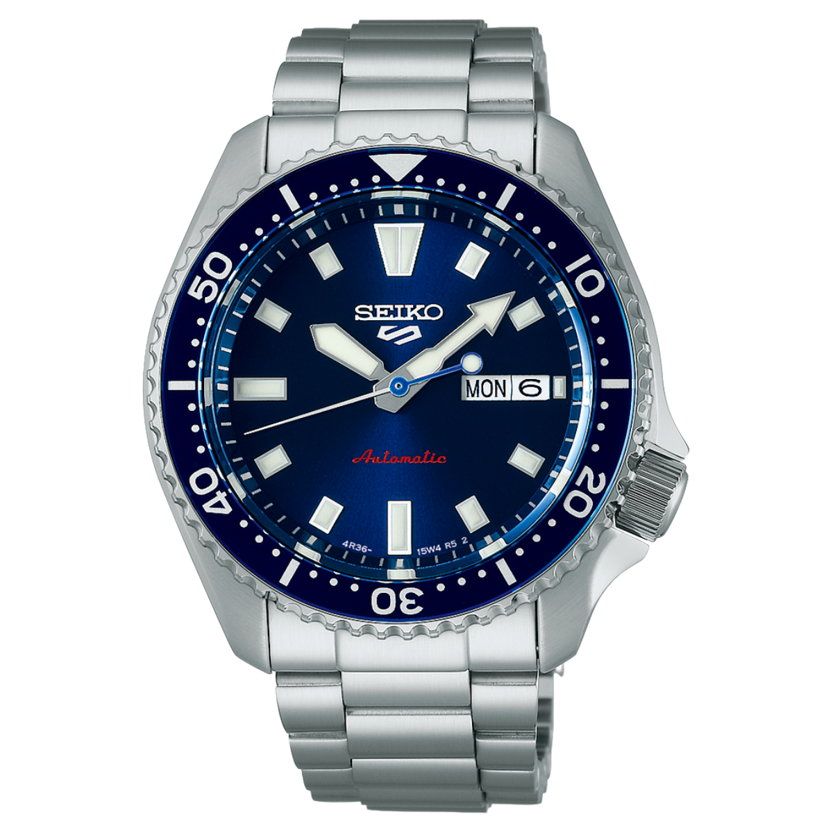 Seiko SRPL83K1: Modern Automatic Sports Watch in Blue - StrapSeeker