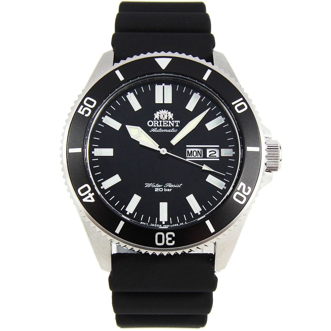 Orient Mako III Mechanical RA-AA0010B19B RA-AA0010B Black Rubber Divers Watch - StrapSeeker