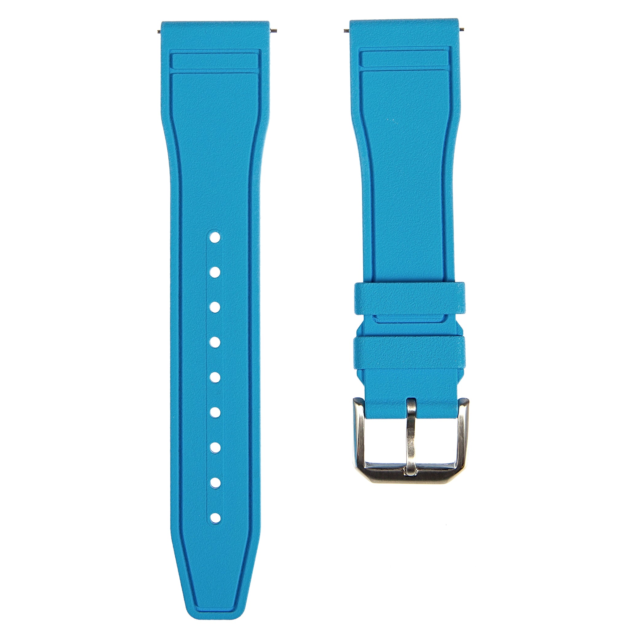IWC Watch Strap | Sky Blue FKM Rubber | 20mm 22mm
