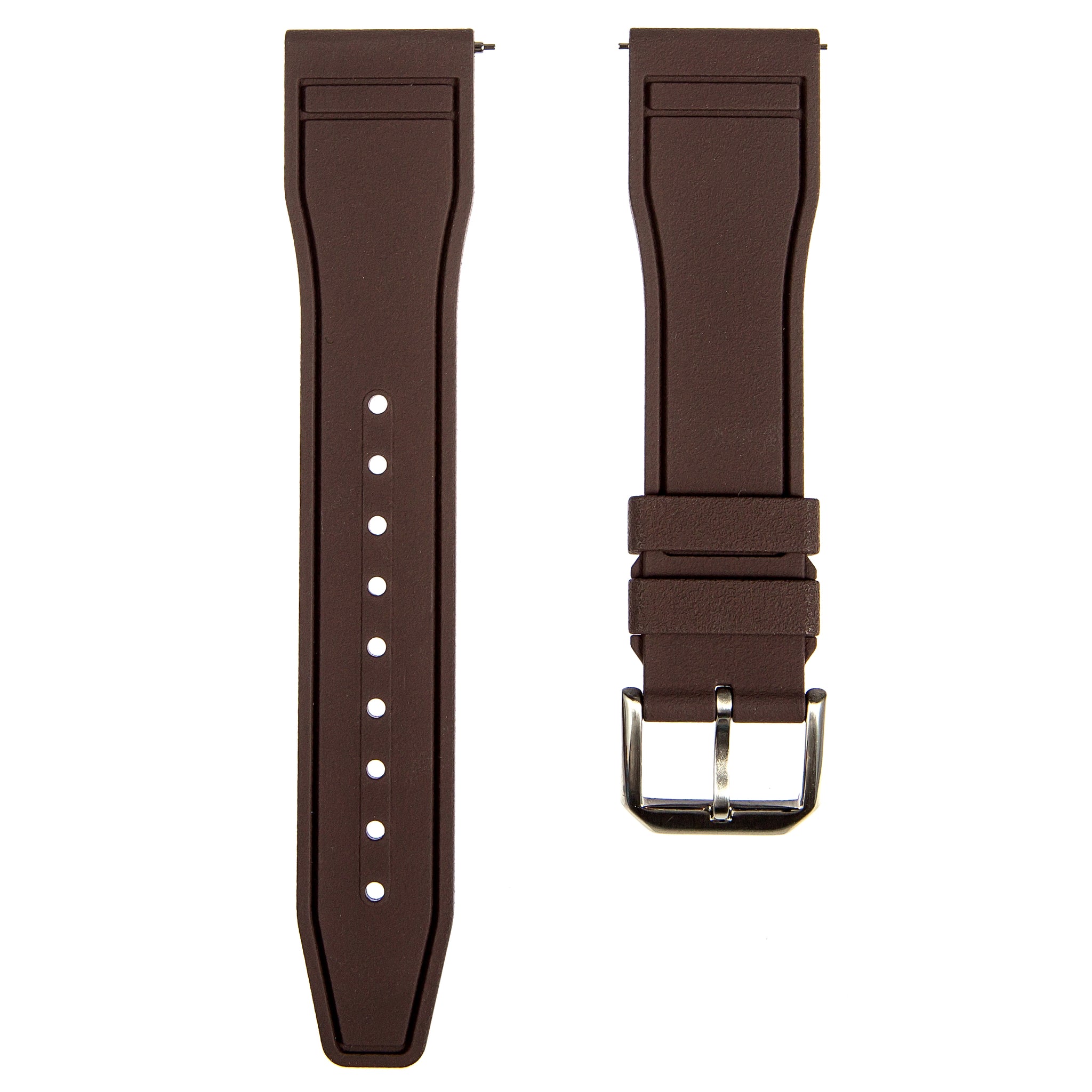 IWC Watch Strap | Brown FKM Rubber | 20mm 22mm | Replacement