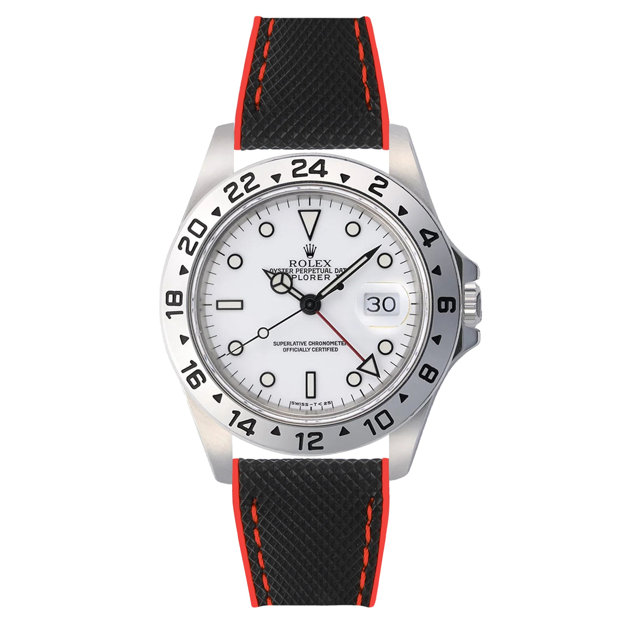 Theo Nylon & FKM Rubber Hybrid Performance Strap for Rolex Explorer II ...