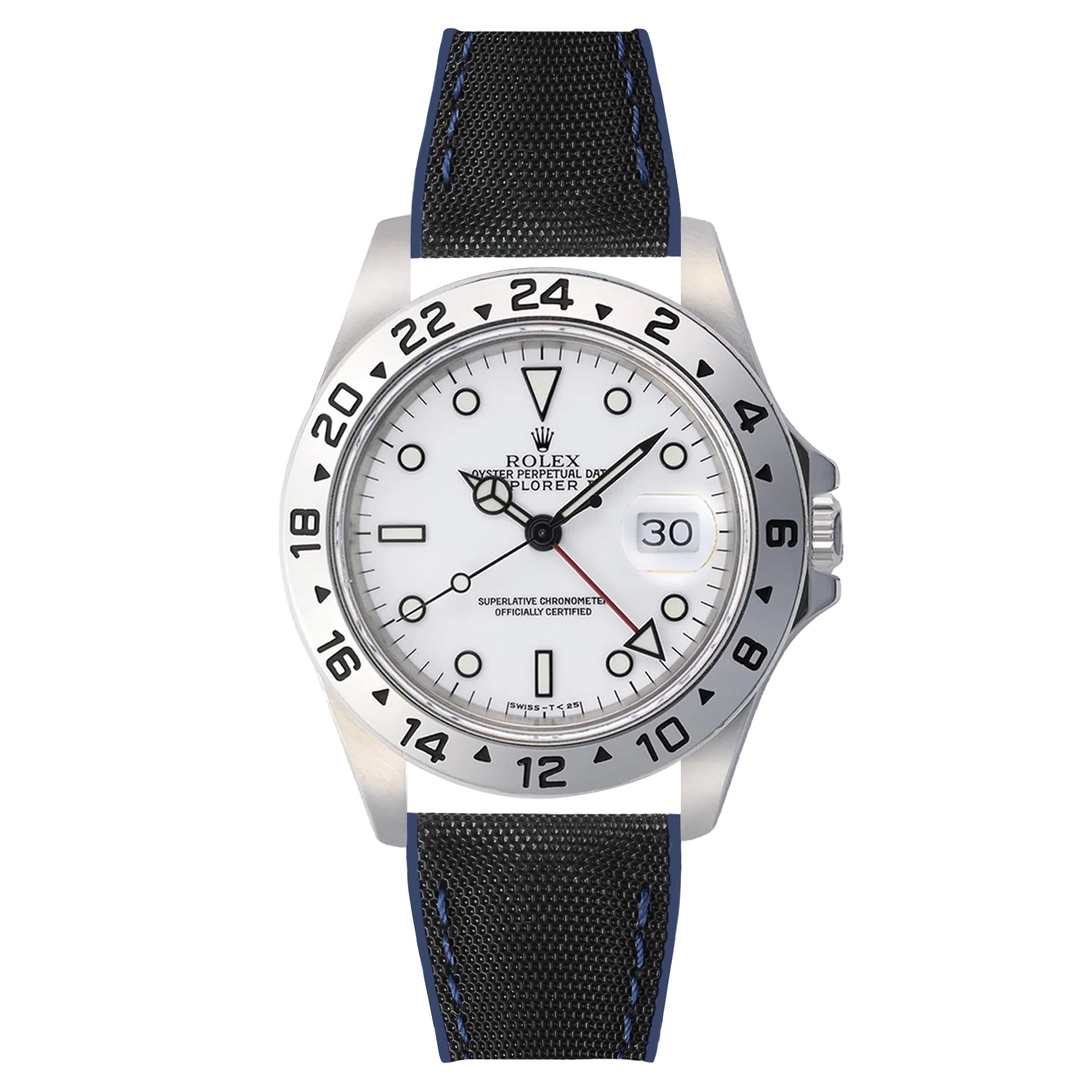 Luca Canvas Nylon & FKM Rubber Hybrid Performance Strap for Rolex ...