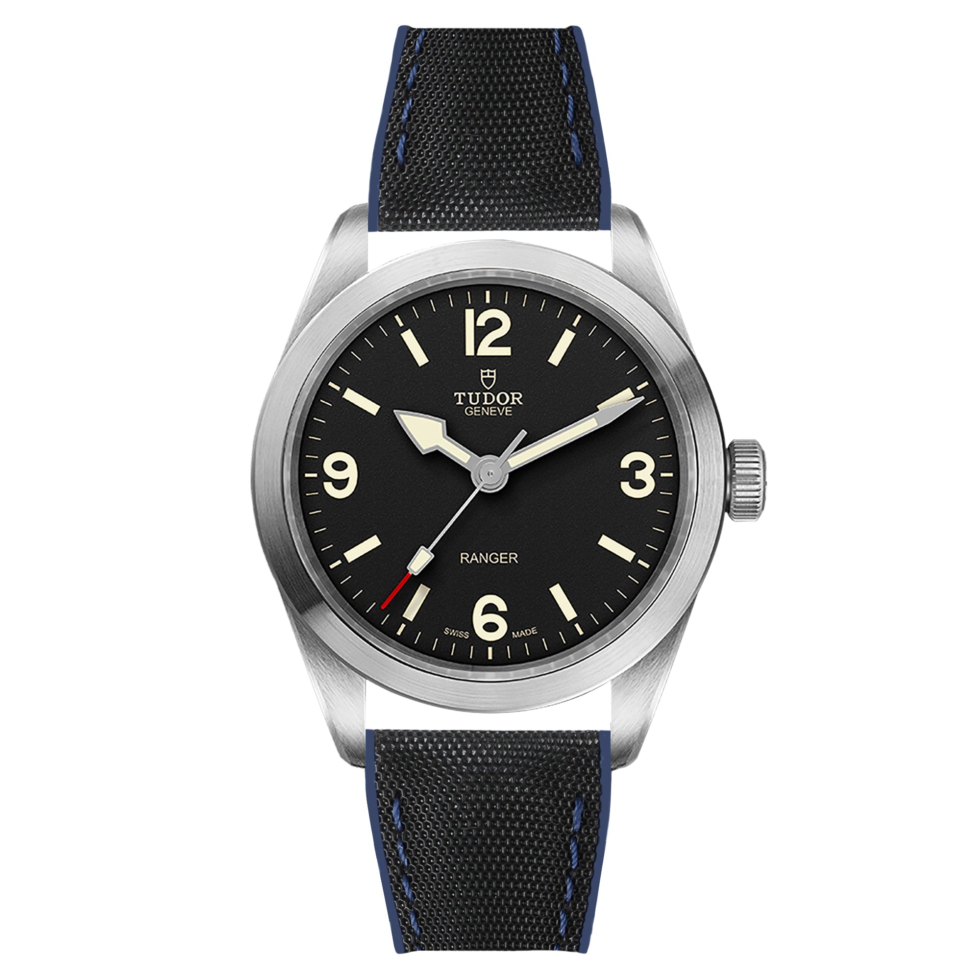 Luca Canvas Nylon & FKM Rubber Hybrid Performance Strap for Tudor ...