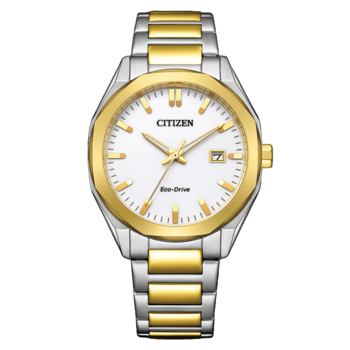 Citizen Collection BM7624-82A BM7624 BM7624-82 Eco-Drive Two Tone White ...