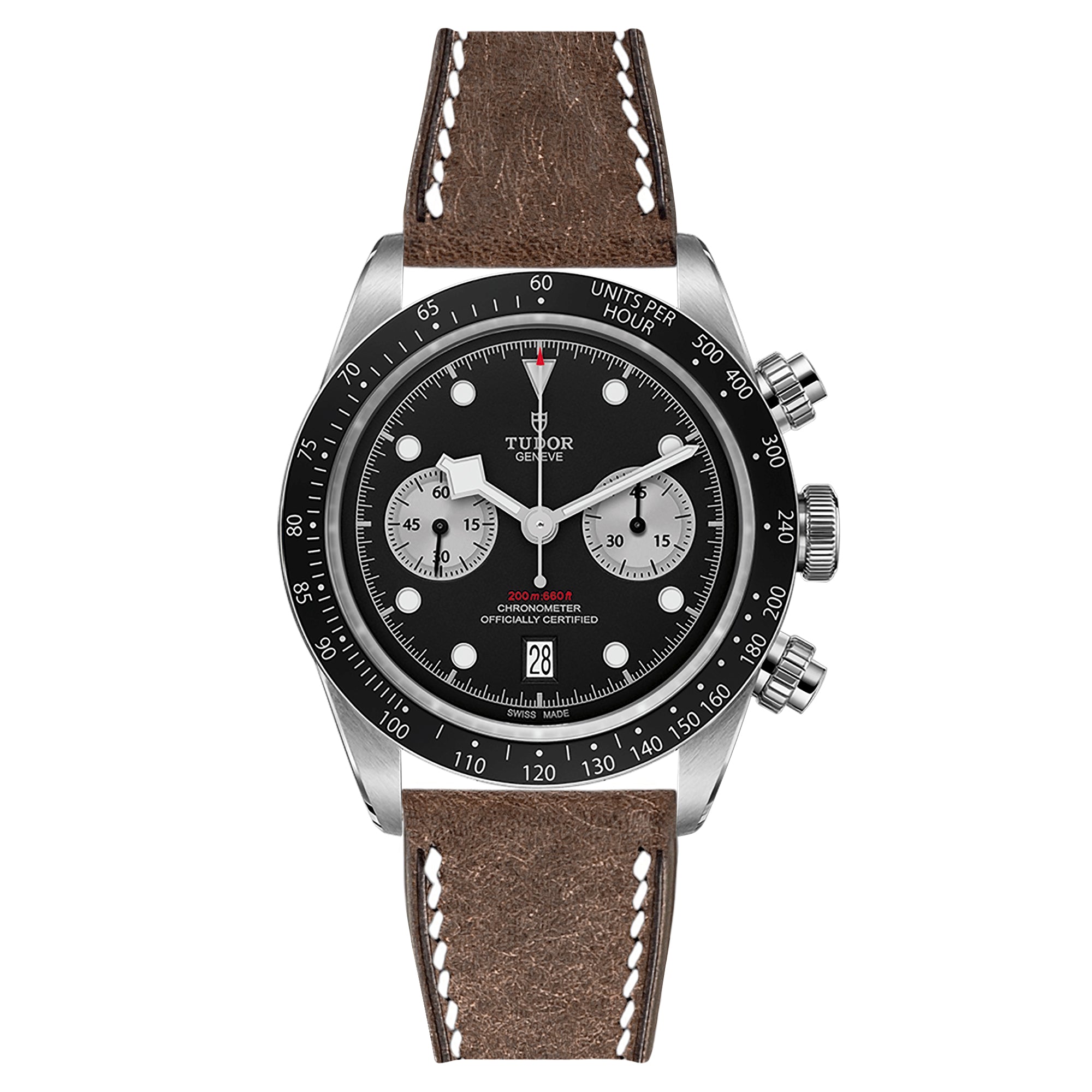 Handcrafted Grigio Pueblo Leather Watch Strap | Tudor Black Bay Chrono ...