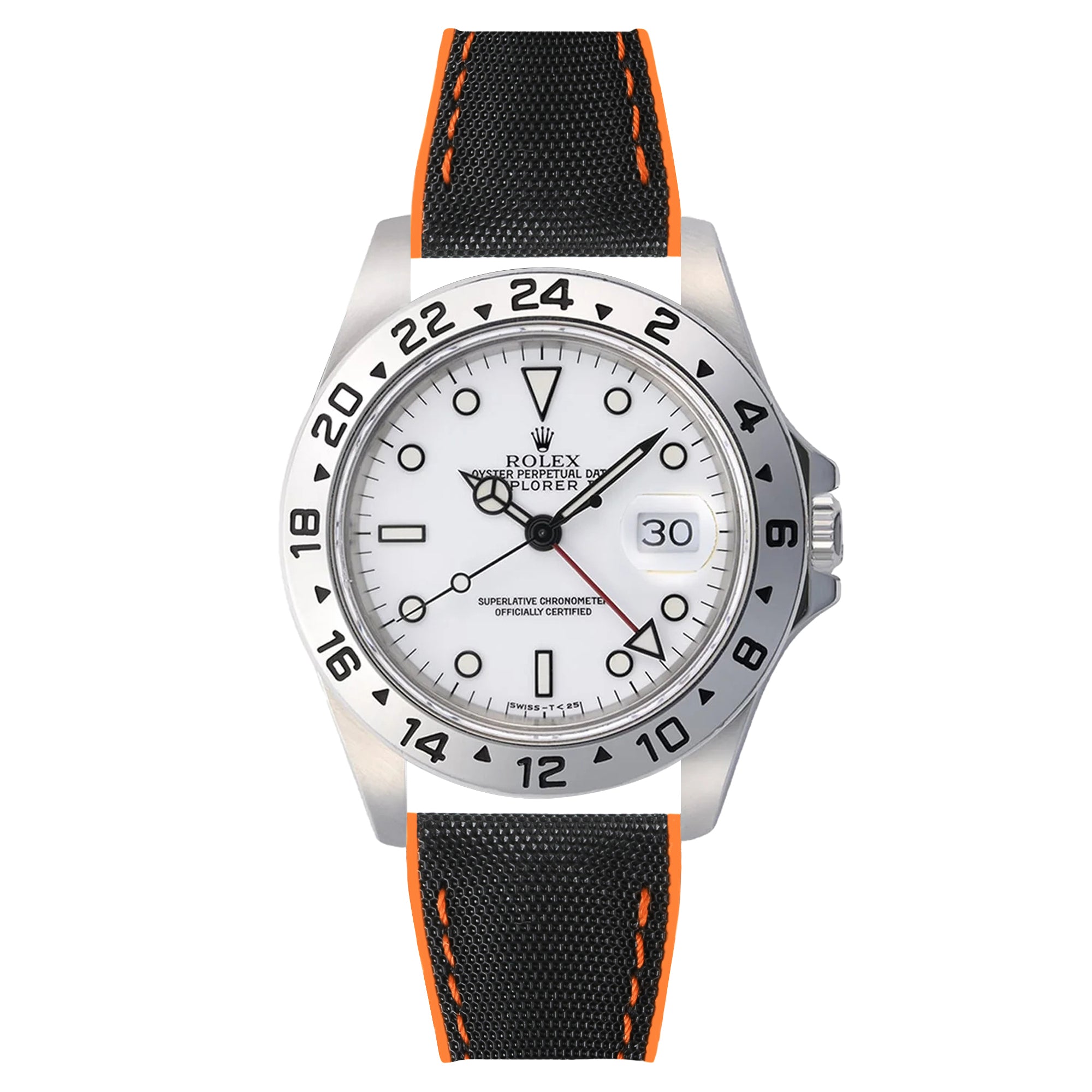 Luca Canvas Nylon & FKM Rubber Hybrid Performance Strap for Rolex ...