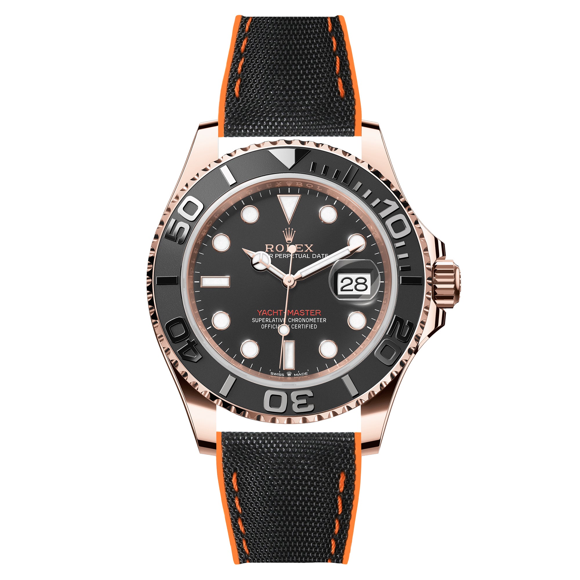 Luca Canvas Nylon & FKM Rubber Hybrid Performance Strap for Rolex Yacht ...