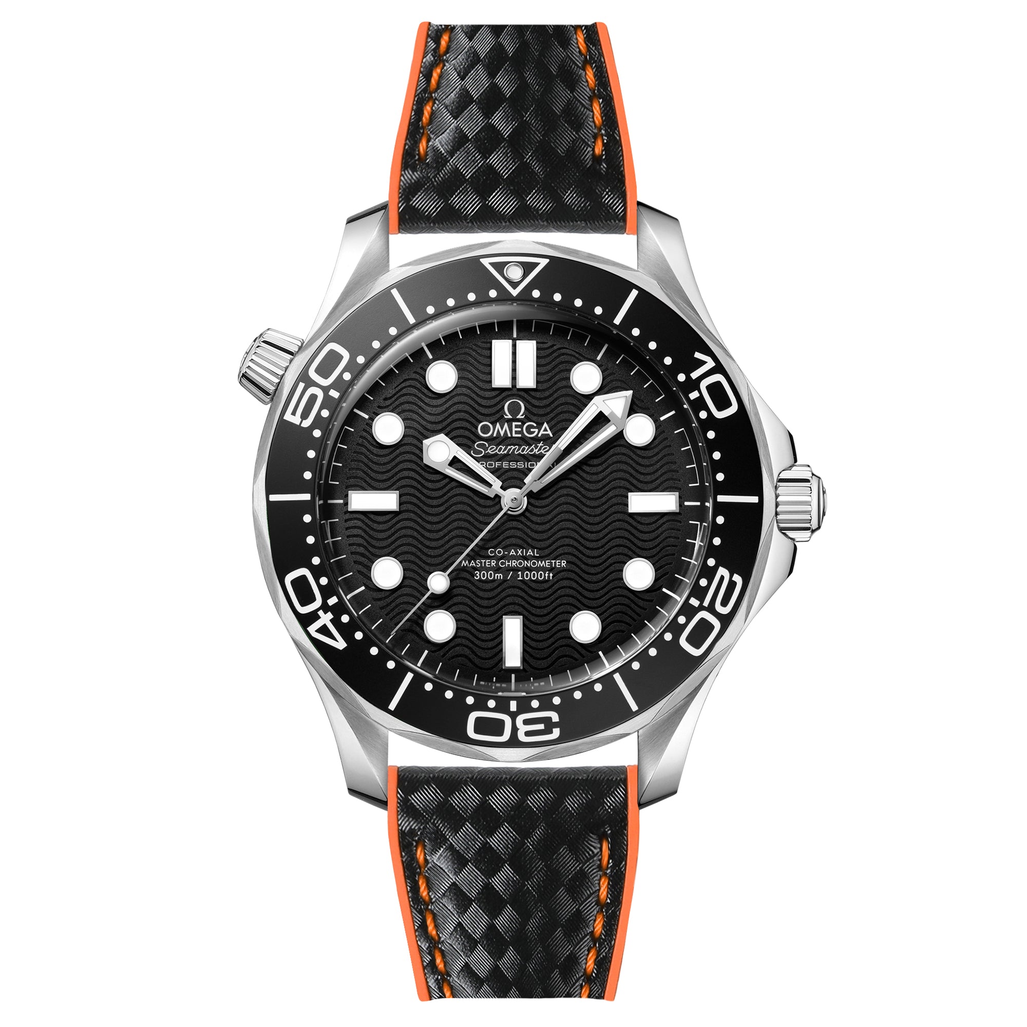 Ezra Leather Rubber Performance Hybrid Strap for Omega Seamaster 300 ...