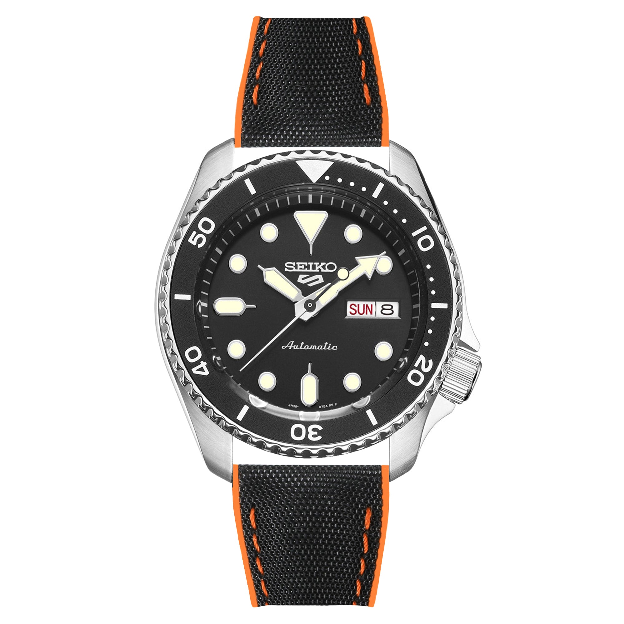 Luca Canvas Nylon & FKM Rubber Hybrid Performance Strap for Seiko 5 ...