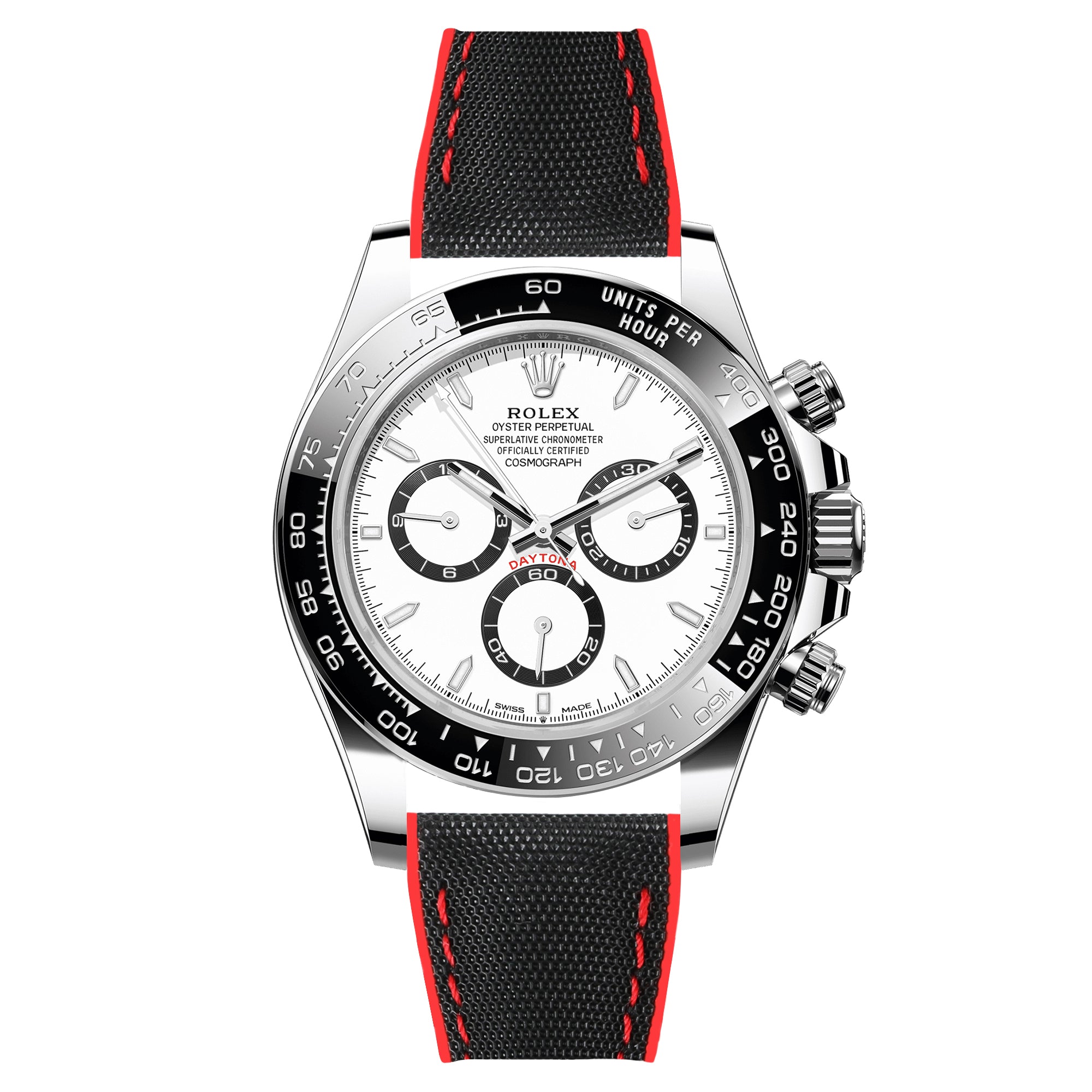 Luca Canvas Nylon & FKM Rubber Hybrid Performance Strap for Rolex ...
