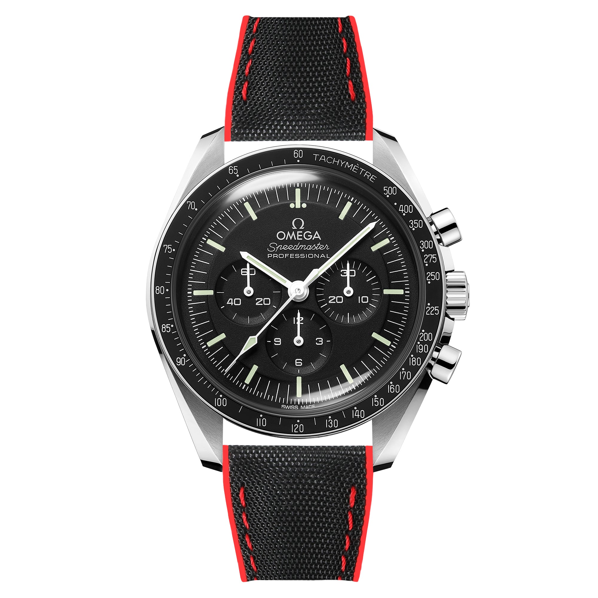 Luca Canvas Nylon & FKM Rubber Hybrid Performance Strap for Omega ...