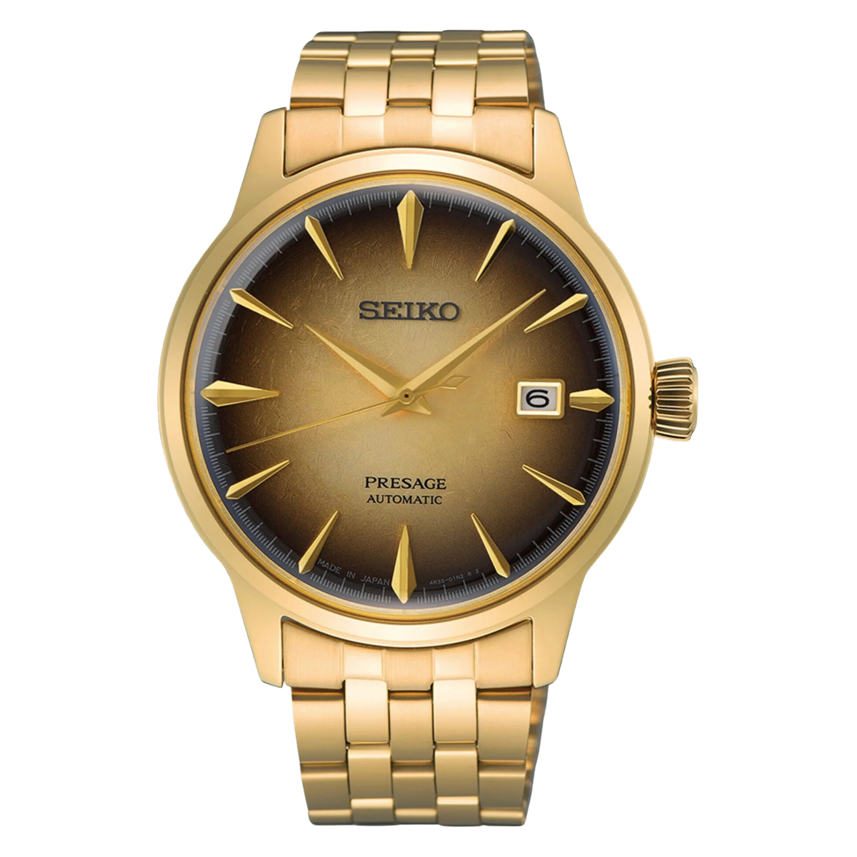 Seiko Presage SRPK48J1 SRPK48 SRPK48J Automatic Cocktail Time Gold Dial ...