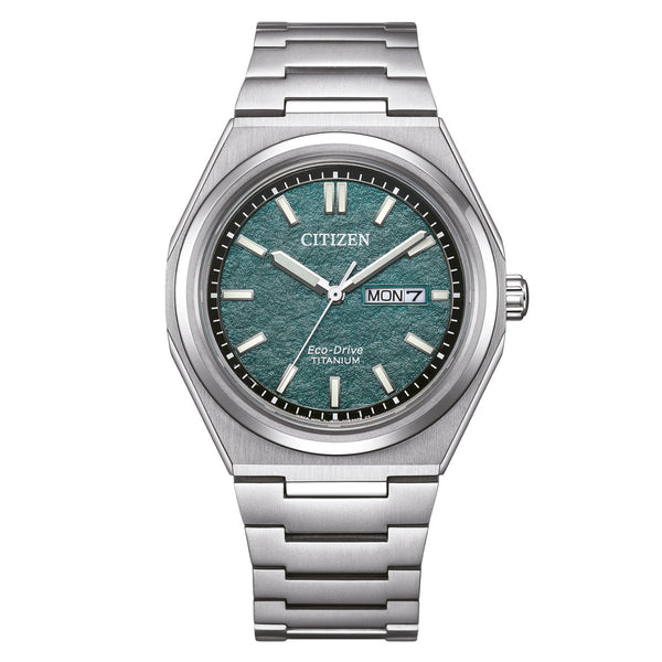 Citizen AW0130-85 AW0130-85XE AW0130-85X Green Dial Eco-Drive Super ...