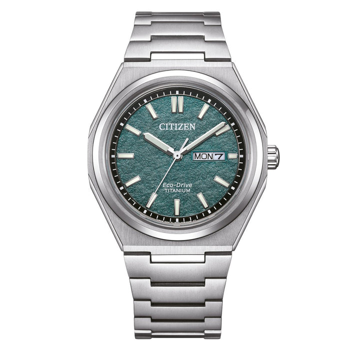 Citizen AW0130-85 AW0130-85XE AW0130-85X Green Dial Eco-Drive Super ...