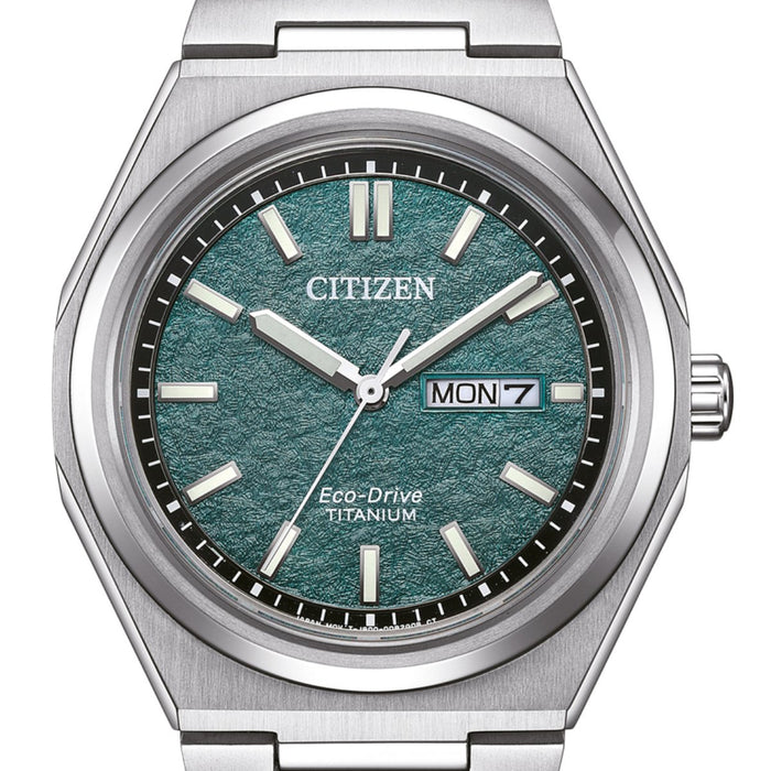 Citizen AW0130-85 AW0130-85XE AW0130-85X Green Dial Eco-Drive Super ...