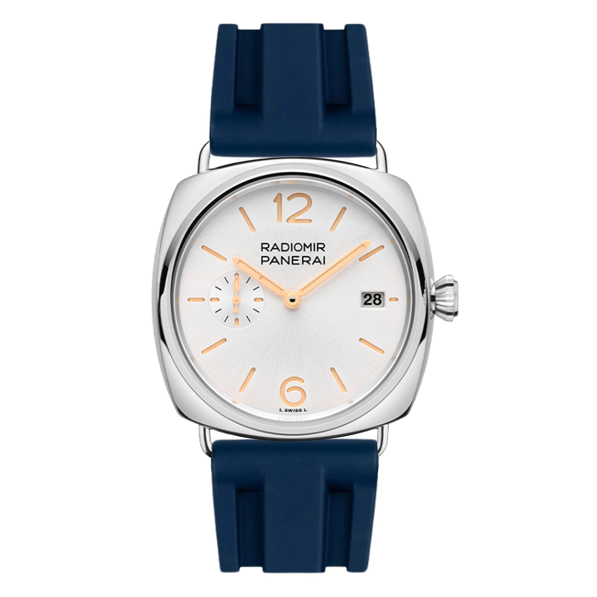 Navy Blue Rubber Watch Band | Panerai Radiomir | 22mm, 24mm