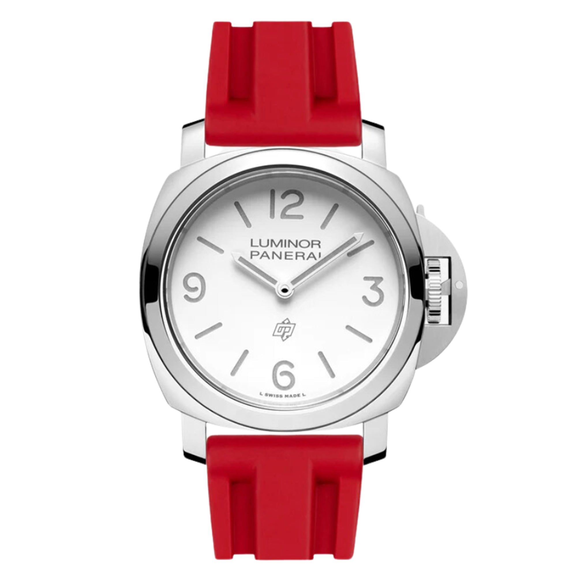 Red FKM Rubber Watch Strap | Panerai Luminor | 22mm, 24mm