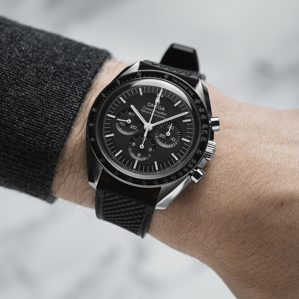 Vulcanized FKM Rubber Watch Straps - Checkered, Extreme Durability