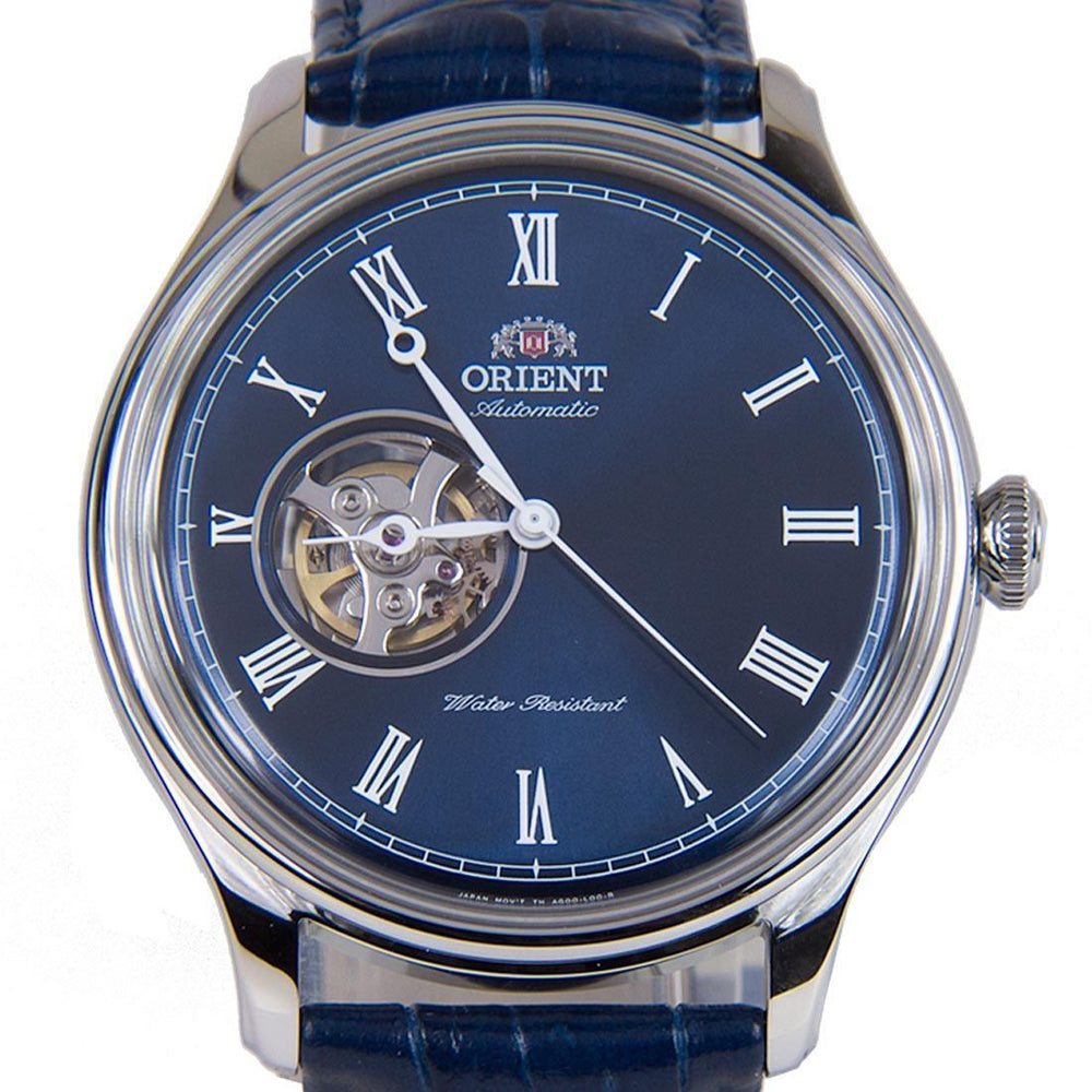 Orient Mechanical Blue Open Heart Dial FAG00004D0 AG00004D Leather ...