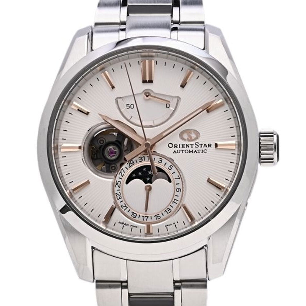 Orient Star Moon Phase White Dial RE-AY0003S RE-AY0003S00B Dress Watch ...