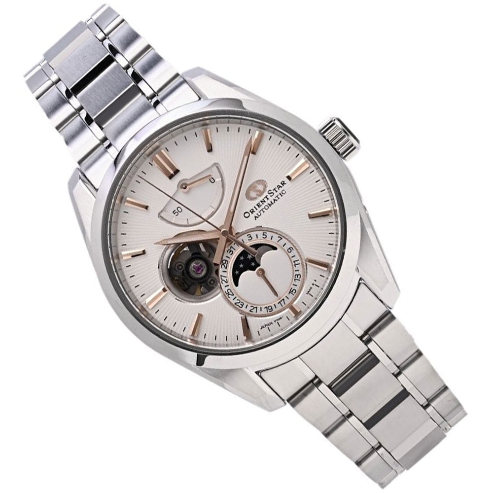 Orient Star Moon Phase White Dial RE-AY0003S RE-AY0003S00B Dress Watch ...