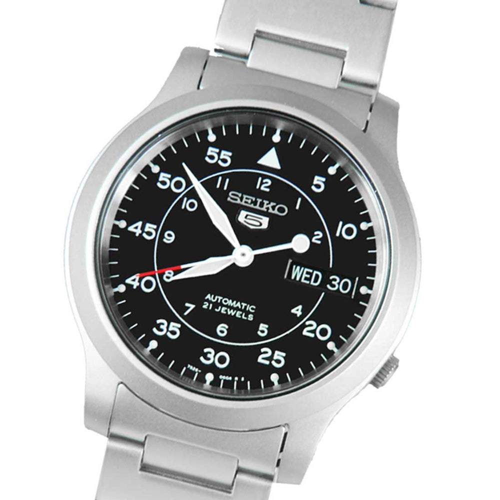 Seiko 5 Automatic SNK809K1 SNK809 SNK809K Black Dial Casual Watch ...