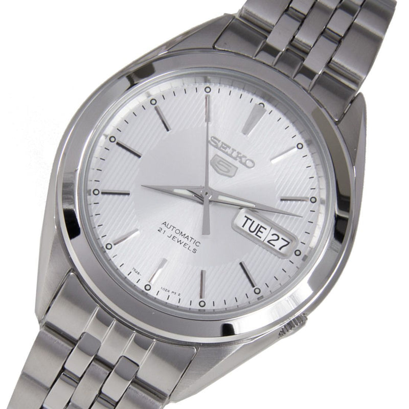 Seiko 5 Automatic SNKL15K1 SNKL15 SNKL15K Silver Watch - StrapSeeker