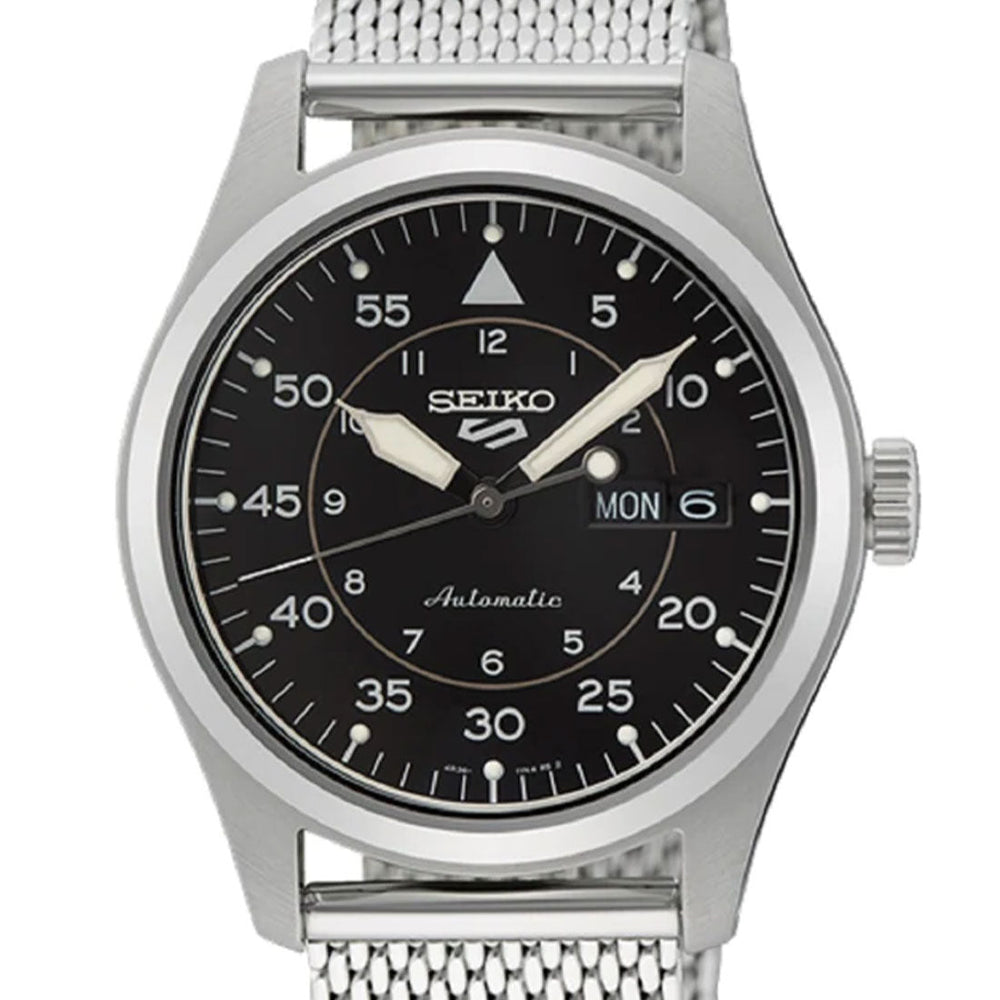 Seiko 5 Flieger SRPH23 SRPH23K1 SRPH23K Milanese Mesh Band Sports Watch ...