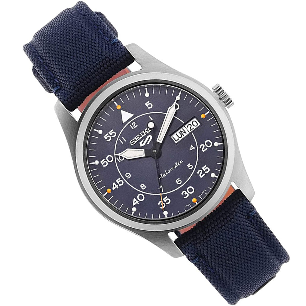 Seiko 5 Flieger SRPH31K1 SRPH31 SRPH31K Blue Nylon Mechanical Sports ...