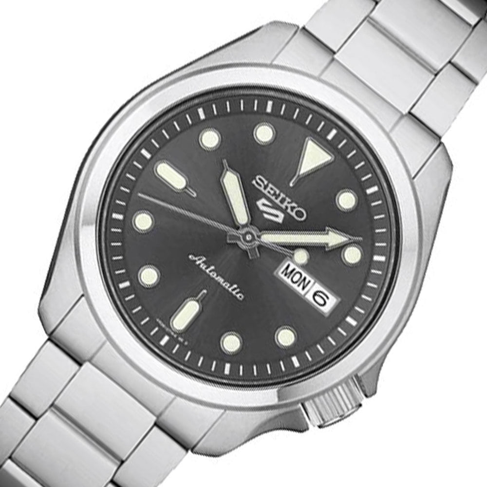 Seiko 5 Grey Dial SRPE51K1 SRPE51 SRPE51K Sports Watch - StrapSeeker