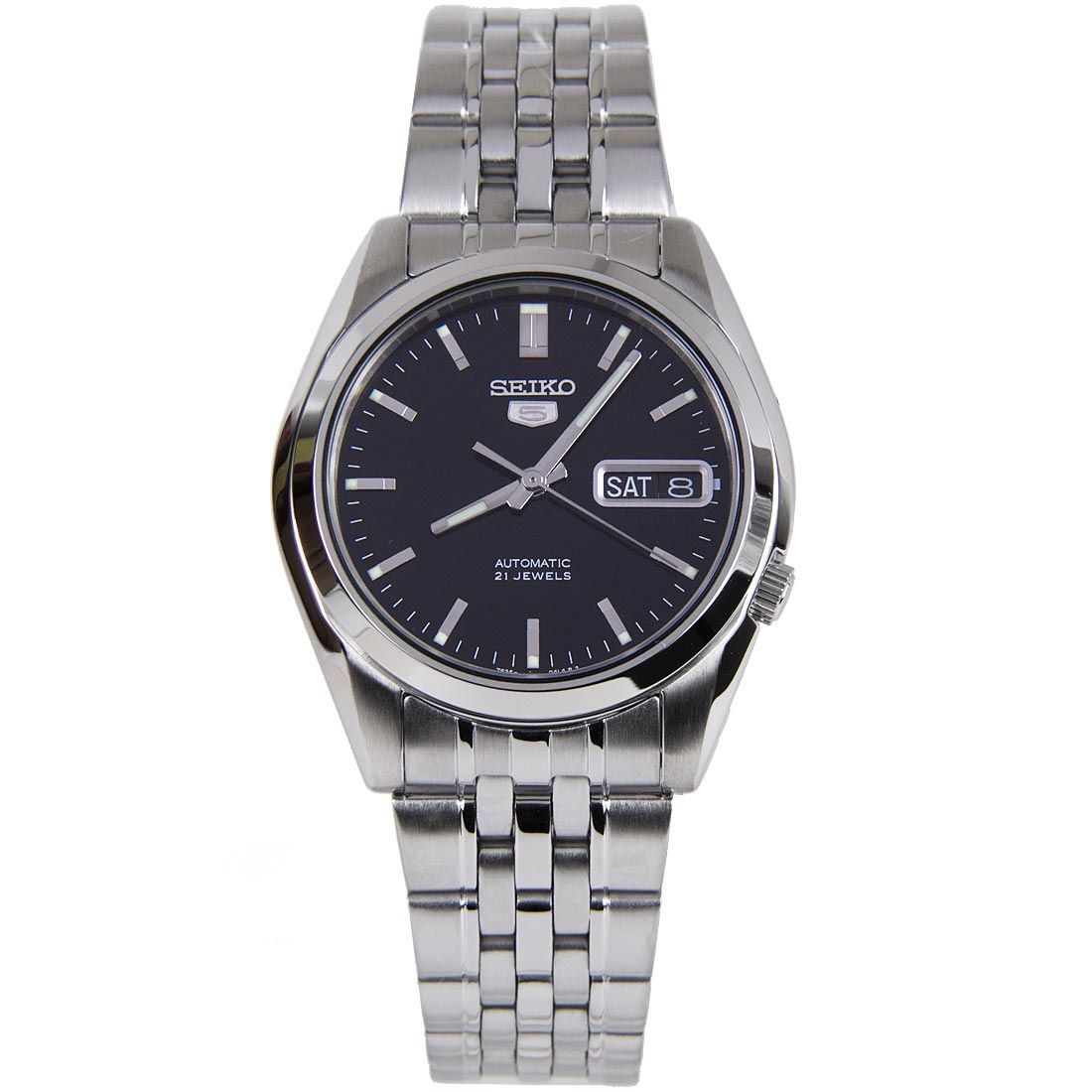 Seiko 5 Mechanical SNK361K1 SNK361 SNK361K Black Dial Analog Watch ...
