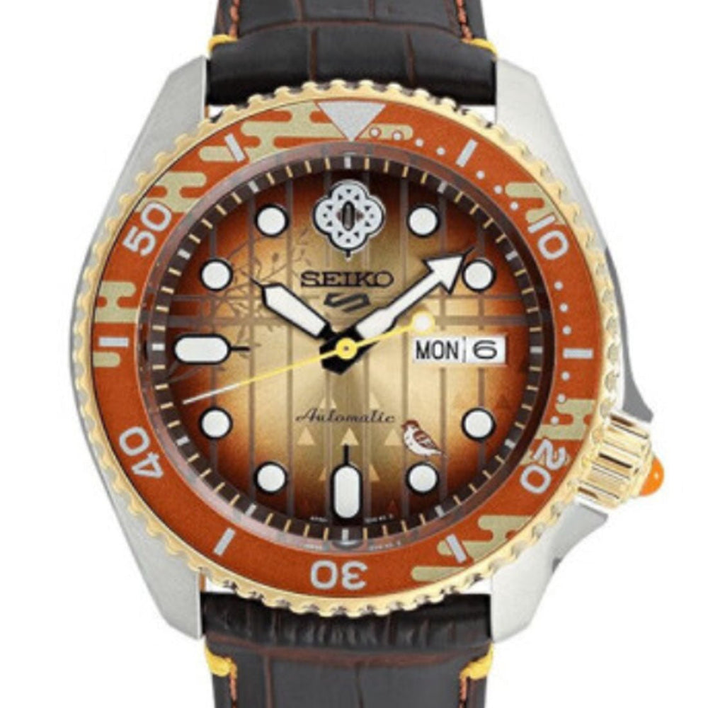 Seiko 5 Sports Demon Slayer SRPJ24K1 SRPJ24 Zenitsu Agatsuma Limited ...