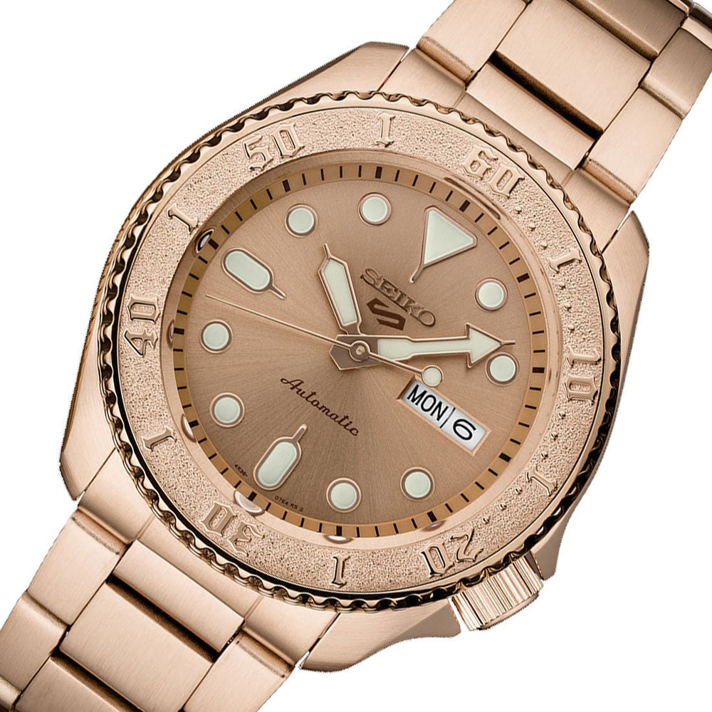 Seiko 5 Sports SRPE72 SRPE72K SRPE72K1 Automatic Rose Gold Watch ...
