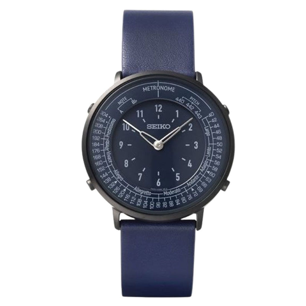 Seiko Metronome Blue Quartz SMW004A Leather Watch - StrapSeeker