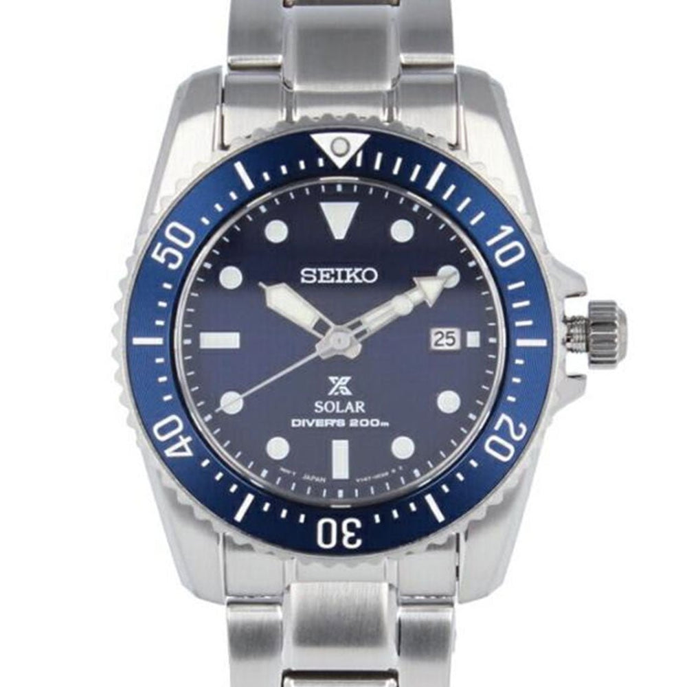 Seiko Prospex Solar Blue Dial SNE585P1 SNE585 SNE585P Divers Watch ...