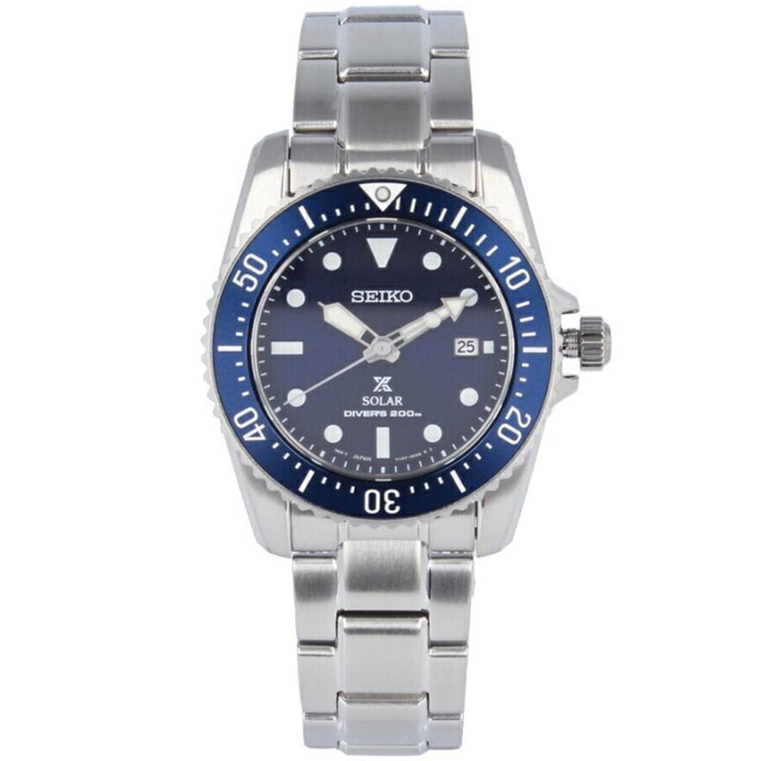 Seiko Prospex Solar Blue Dial SNE585P1 SNE585 SNE585P Divers Watch ...