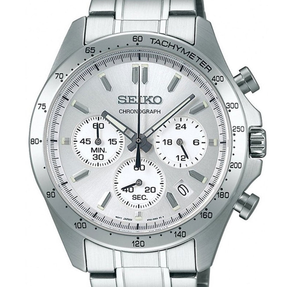 Seiko Spirit JDM Selection Chronograph SBTR009 Silver Dial Quartz ...