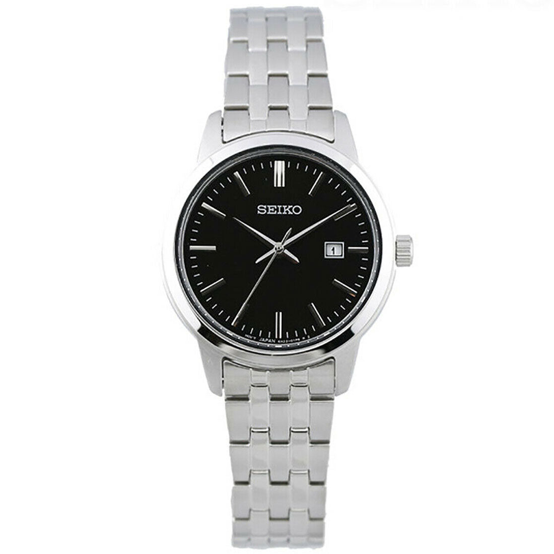 Seiko Womens SUR409P1 SUR409 SUR409P Black Dial Casual Watch - StrapSeeker