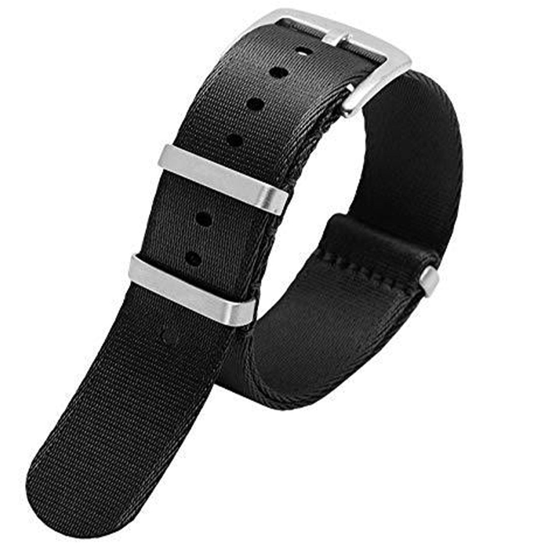 Seatbelt Ballistic Nylon Strap Black - StrapSeeker